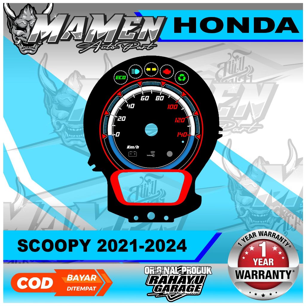 Custom SCOOPY SPEEDOMETER BOARD 2021-2024 KAYLEST AND NON KAYLEST ...