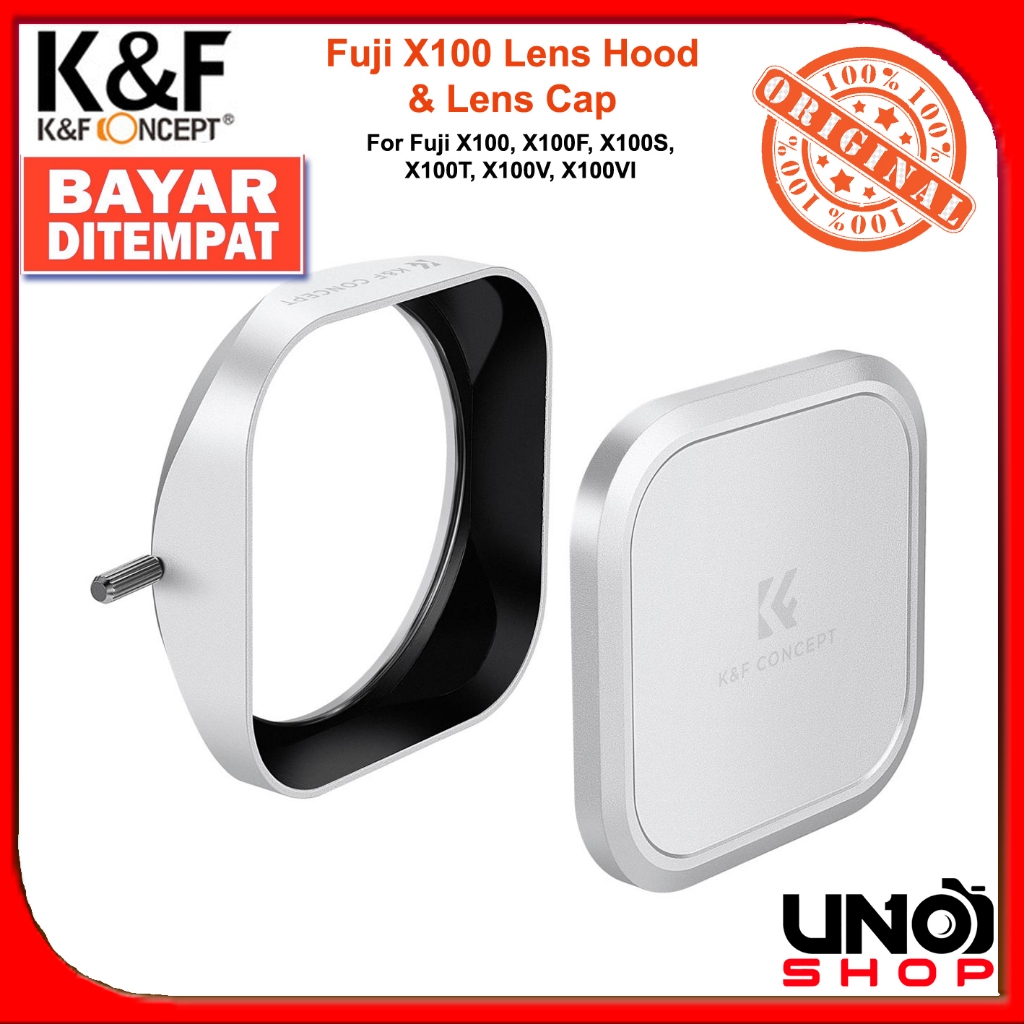 K&f Concept Lens Hood and Lens Cap For Fujifilm X100, X100F, X100S, X100T, X100V, X100VI ...