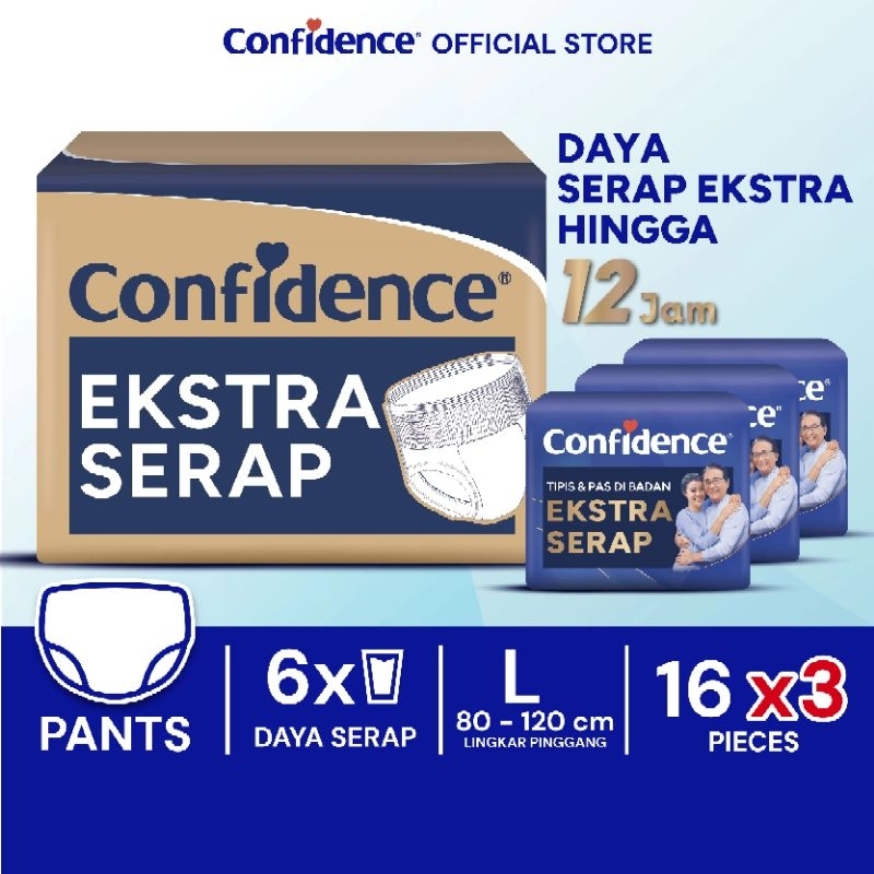 Confidence Pants Heavy Flow E-Pack L16x3 good price | Shopee Malaysia