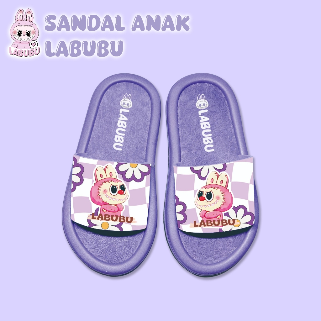 Girls' Slop Sandals with Labubu Printing Motif New PRC | Shopee Malaysia