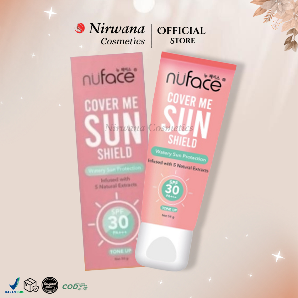 Nuface Cover Me Sun Shield Tone Up SPF 30 PA+++ 50gr | Shopee Malaysia