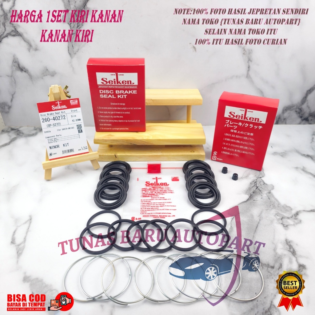 Toyota HILUX VIGO FORTUNER FRONT BRAKE RUBBER CALIPER KIT 2004-2015 ...
