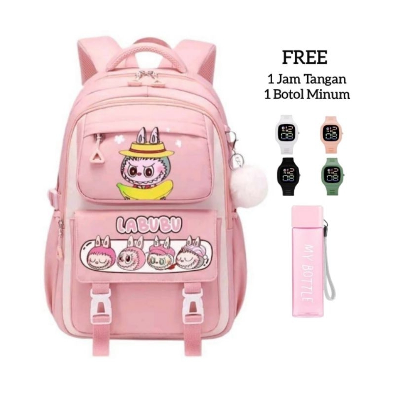 School CHILDREN'S BACKPACK BAG LARGE CAPACITY LABUBUBVIRAL BACKPACK SD ...