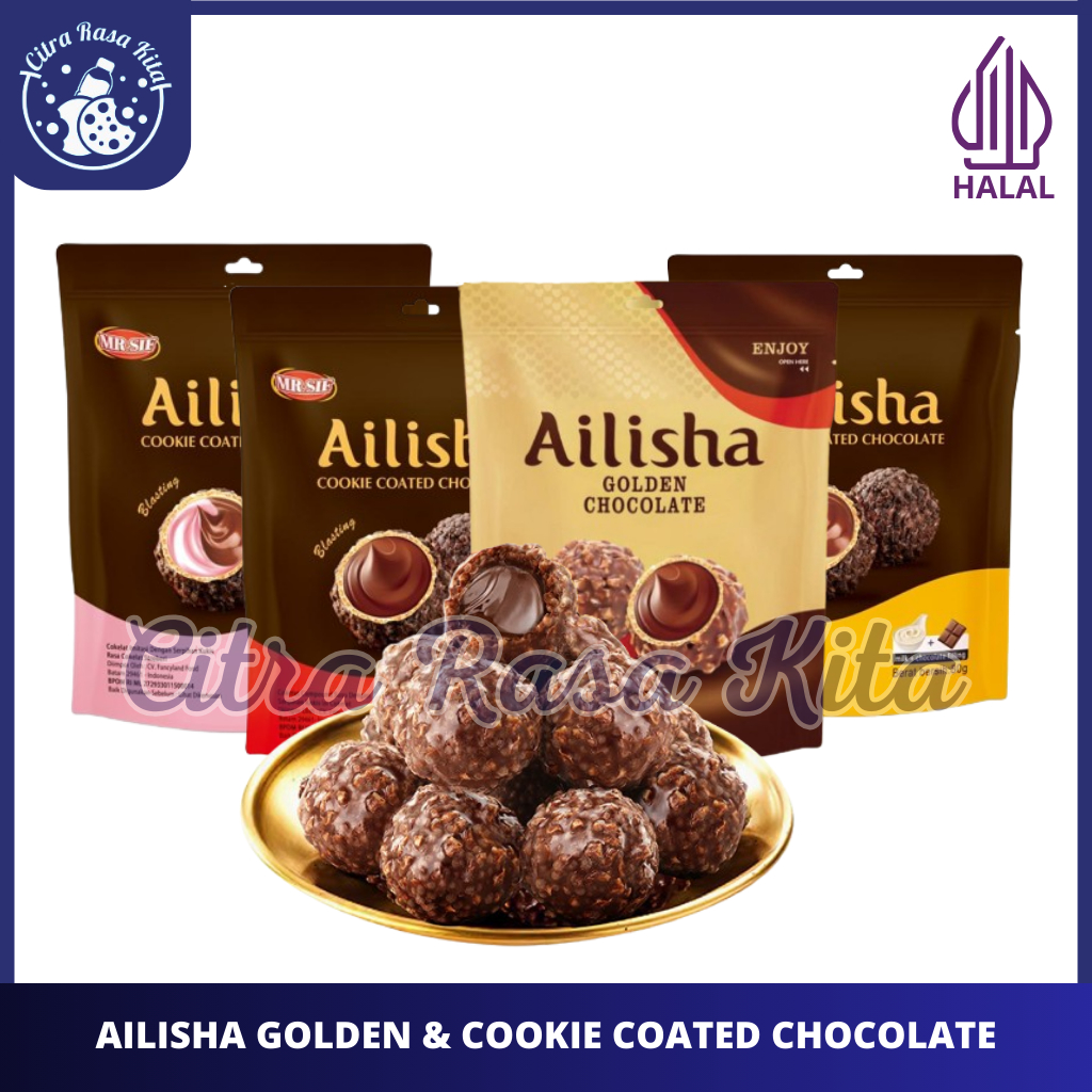 Mr. Mr. Sif Ailisha Golden & Cookie Coated Chocolate 66gr & 80gr ...