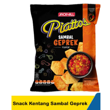 Piatos Chiki Geprek Sambal Flavor Size 20g Chiki Piatos Geprek Sambal ...