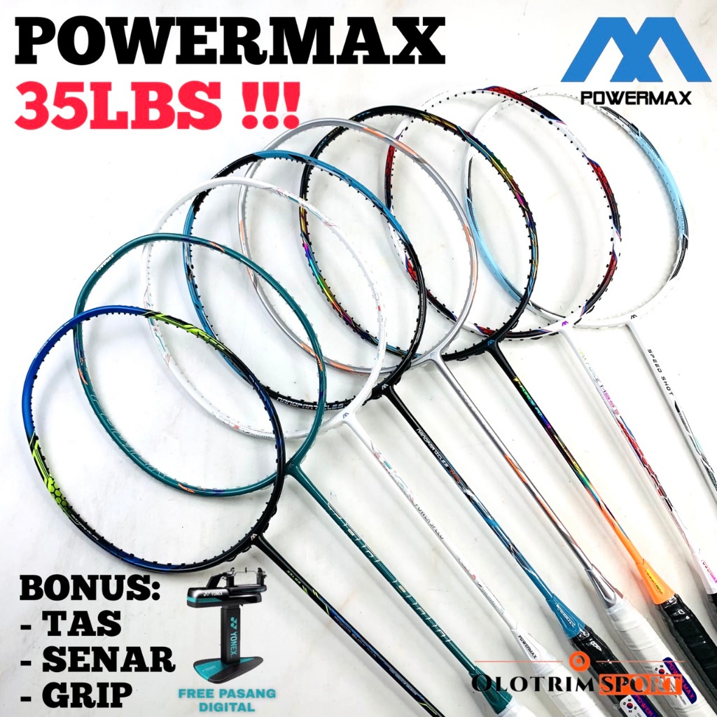 35 LBS !!! POWERMAX NANO PARTICLES TRD M99 POWER SPEED KILLER Badminton ...
