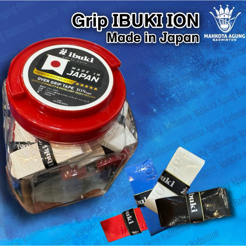Badminton racket overgrip grip ibuki ION MADE IN JAPAN MATERIAL GOOD ...
