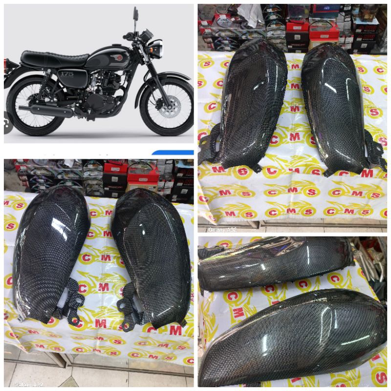 Yamaha XSR 155 cc carbon right and left tank cover | Shopee Malaysia