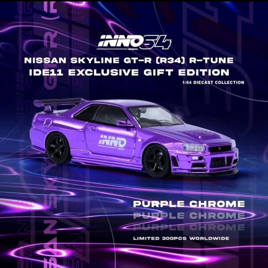 Inno64 Nissan Skyline GTR R34 Poprace Pop Race Mazda RX7 Dinner IDE set ...