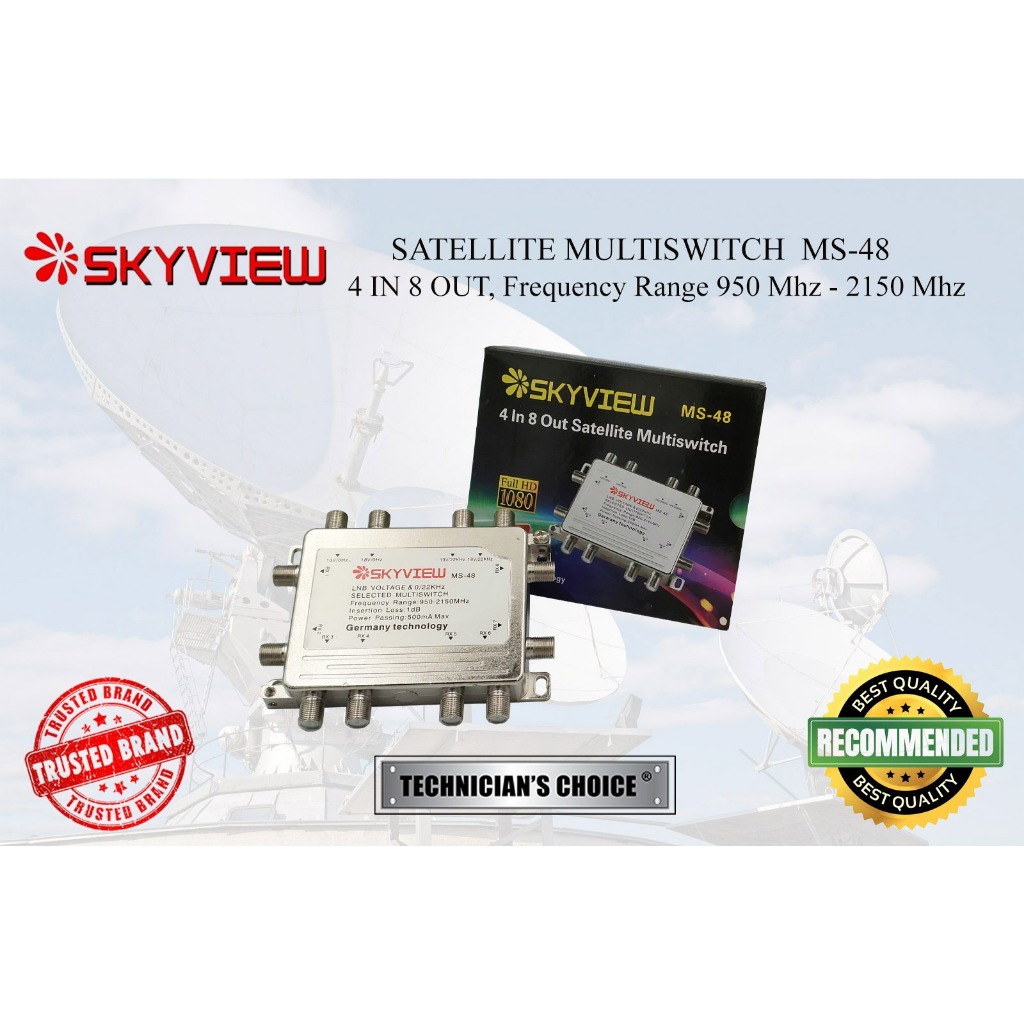 Multiswitch Parabola Skyview/Evinix MS 4X8 for 4 In 8 Out | Shopee Malaysia