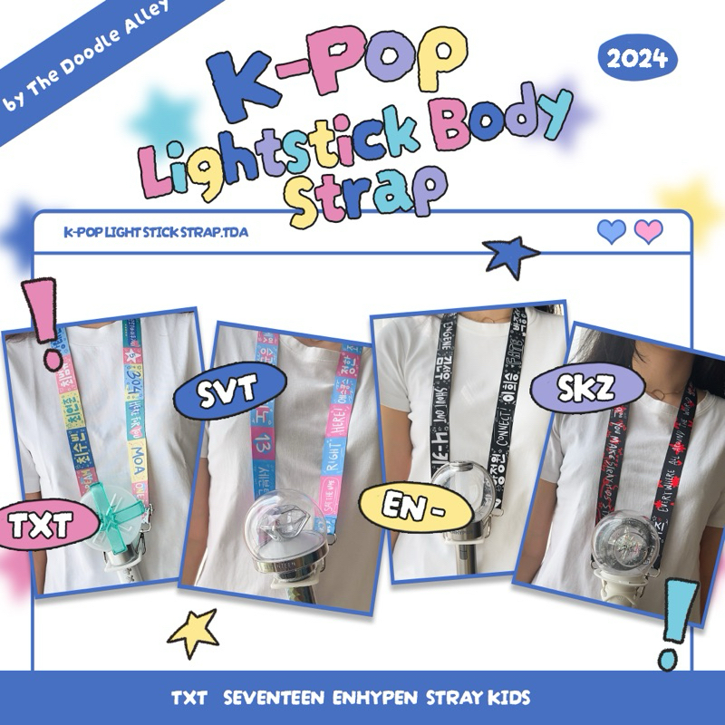 K-pop Lightstick Body Strap | Txt ENHYPEN SEVENTEEN STRAY KIDS | Shopee ...