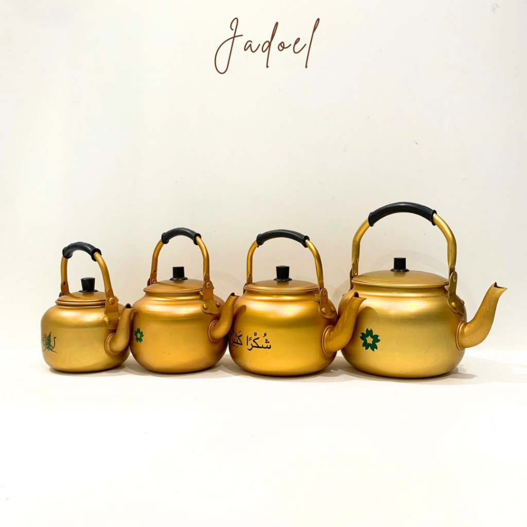 Jadoel Yellow Teapot zam zam water / Premium Gold Water Pitcher (1L/1 ...