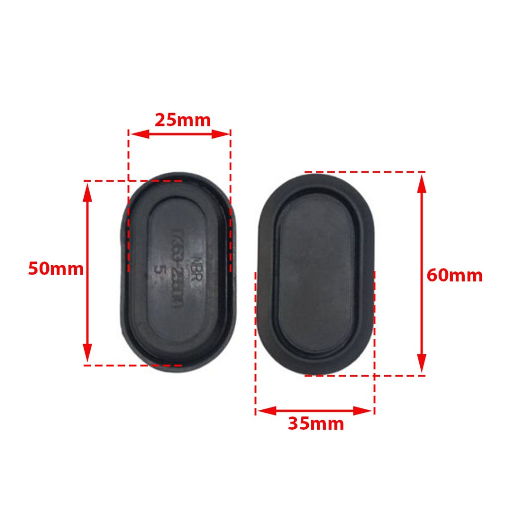 Oval rubber universal car trunk door hole cover Rubber oval cabin body ...