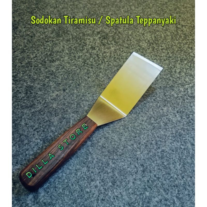 Tiramisu Sodok Spatula / stainless Spatula / Tiramisu Cake / Tepanyaki ...