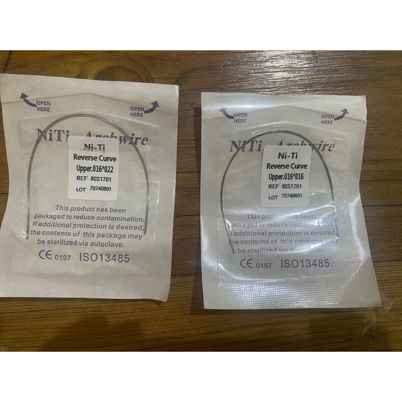 Reverse CURVE dental braces ortho niti rectangular wire | Shopee Malaysia