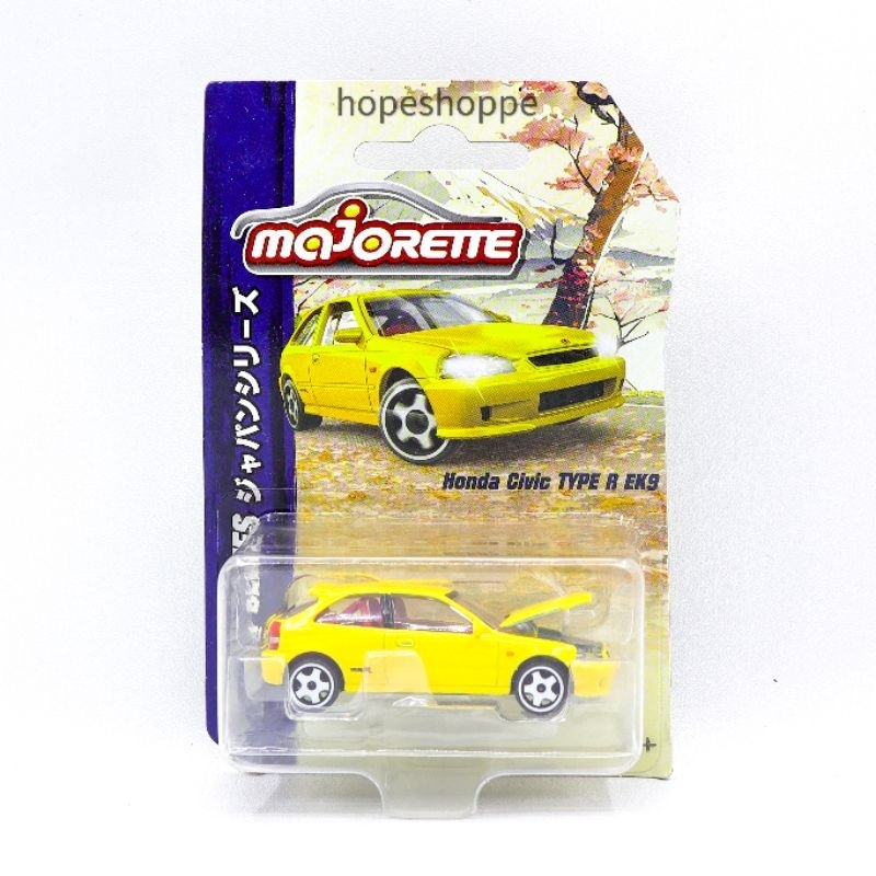 Majorette Japan Series Honda Civic Type R EK9 Original JDM Car Diecast ...
