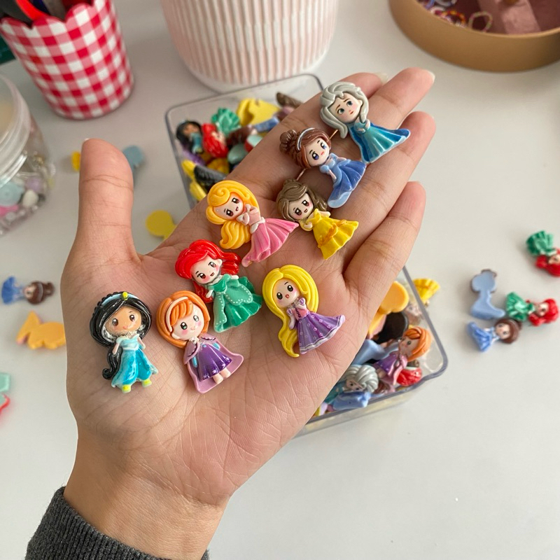 (per pcs) PRINCESS CLAY BEAD WITH TOP AND BOTTOM HOLES | Shopee Malaysia