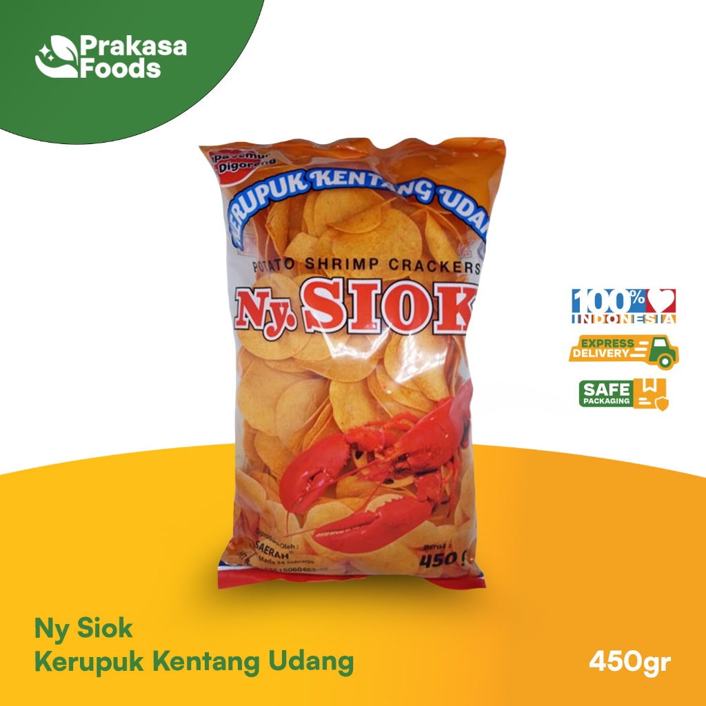 Ny Siok Shrimp Potato Crackers 450gr | Shopee Malaysia