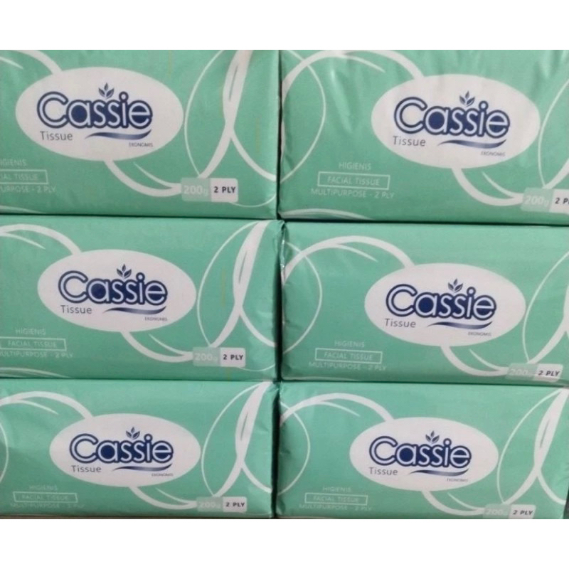 Facial TISSUE CASSIE / 200 SHEETS /2 PLY/ READY AND DEFINITELY 1 PAX ...