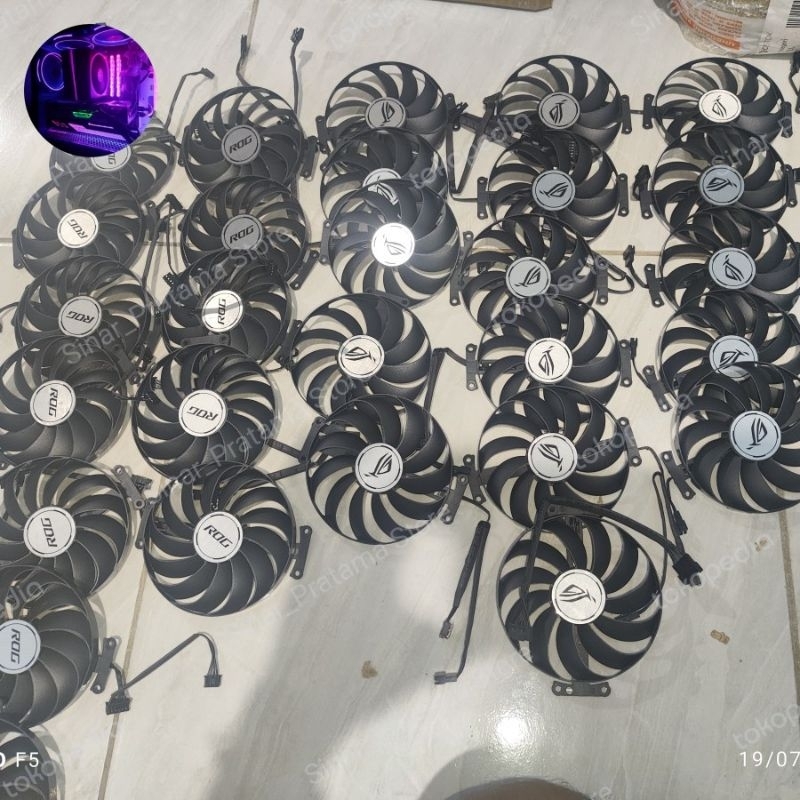 Asus Rog Strix Rtx 3060 3070 3080 3090 RX 6700 6800 xt 95mm 7pin Fan ...