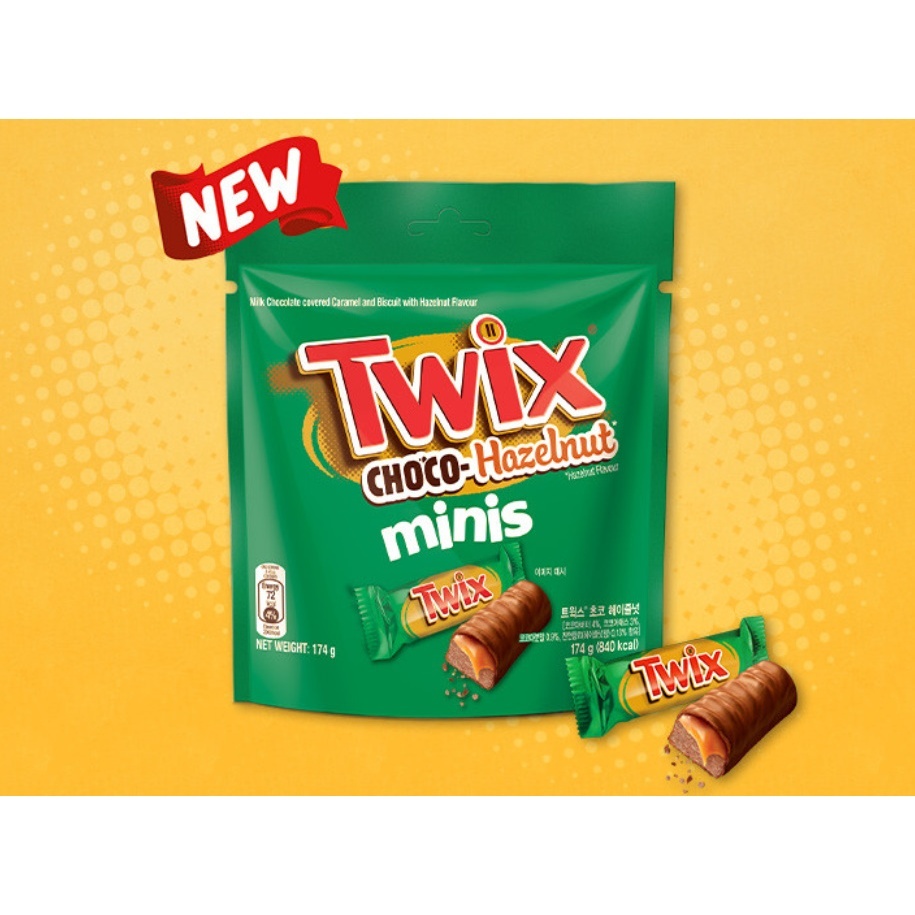 Twix Minis Choco Hazelnut Chocolate 174 grams contains 12 pcs | Shopee Malaysia