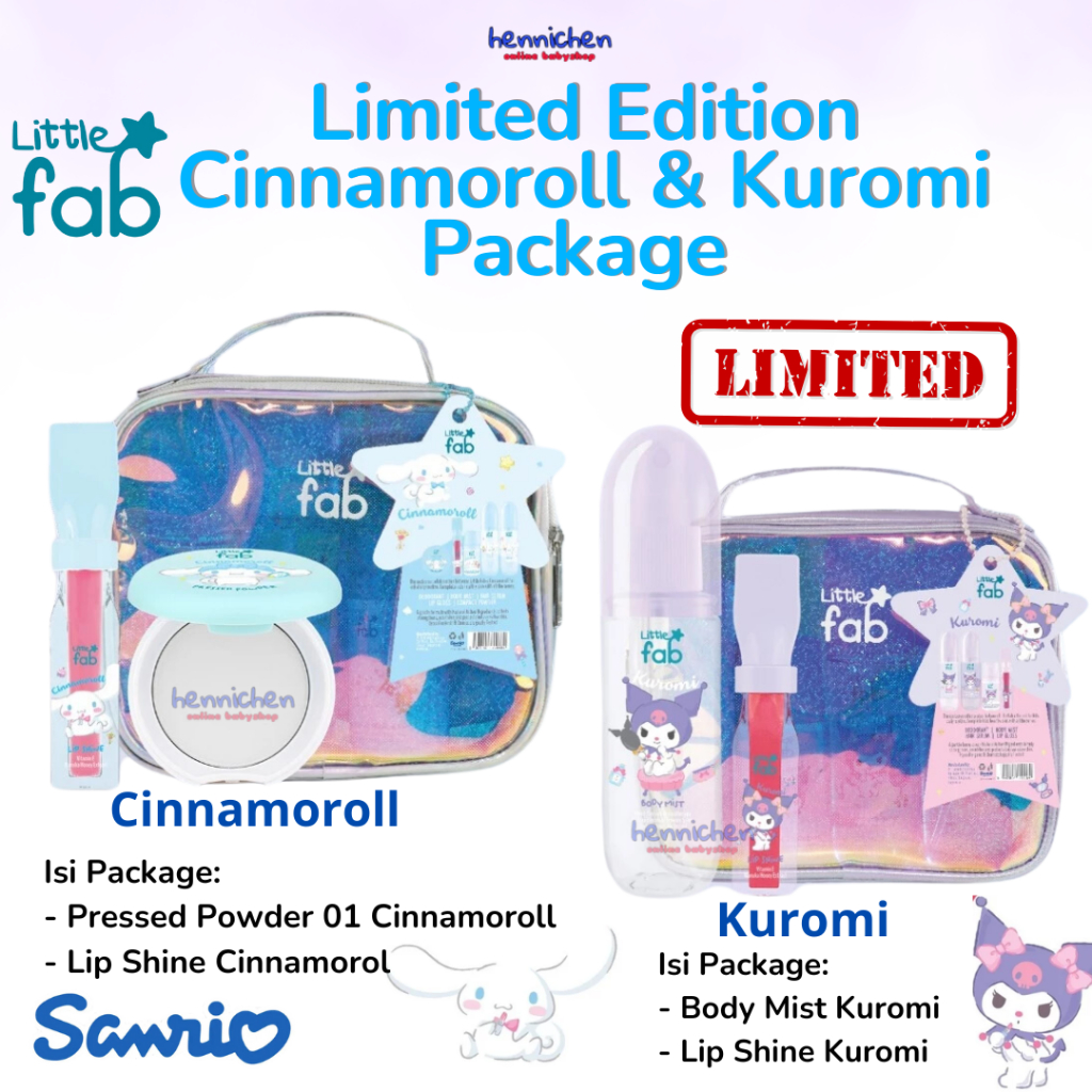 Little Fab Kids Limited Edition Cinnamoroll Package | Pressed Powder 01 ...