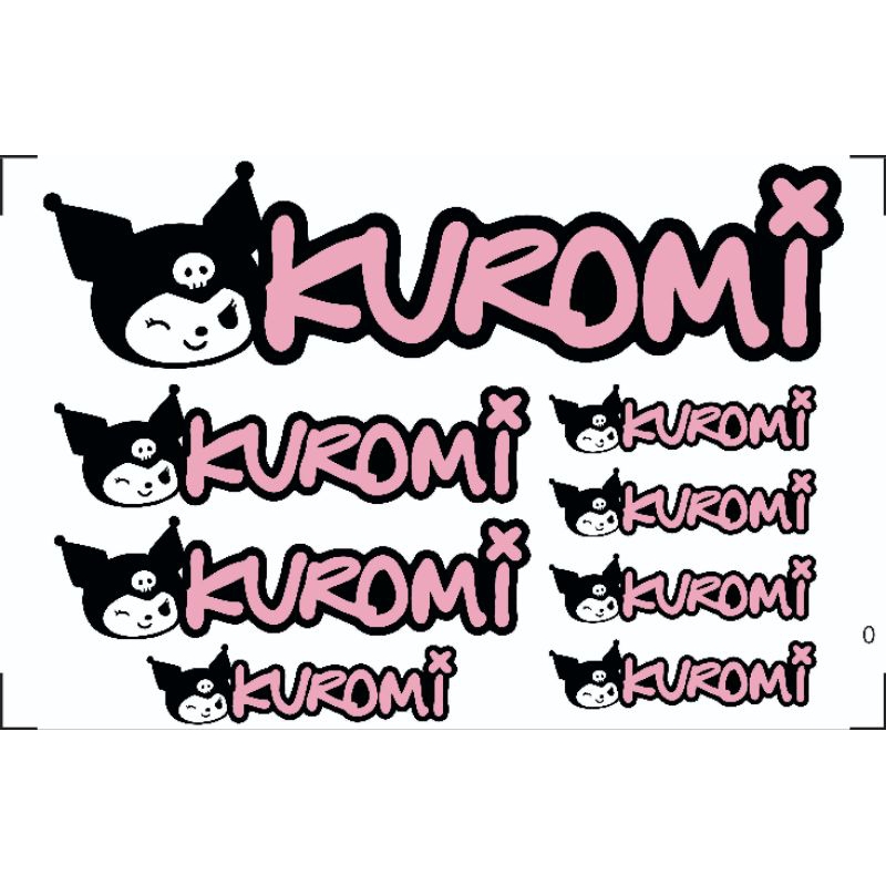 Graftac Wall Sticker cutting Kuromi Logo | Shopee Malaysia