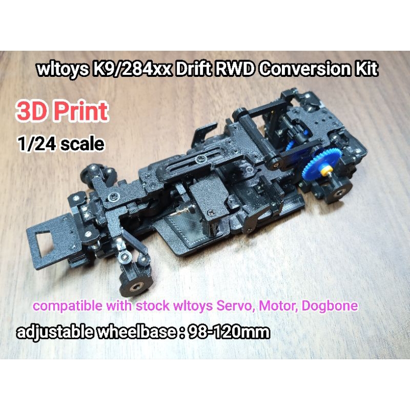 Wltoys k969 k989 284131 284010 Conversion kit rwd 1/24 | Shopee Malaysia