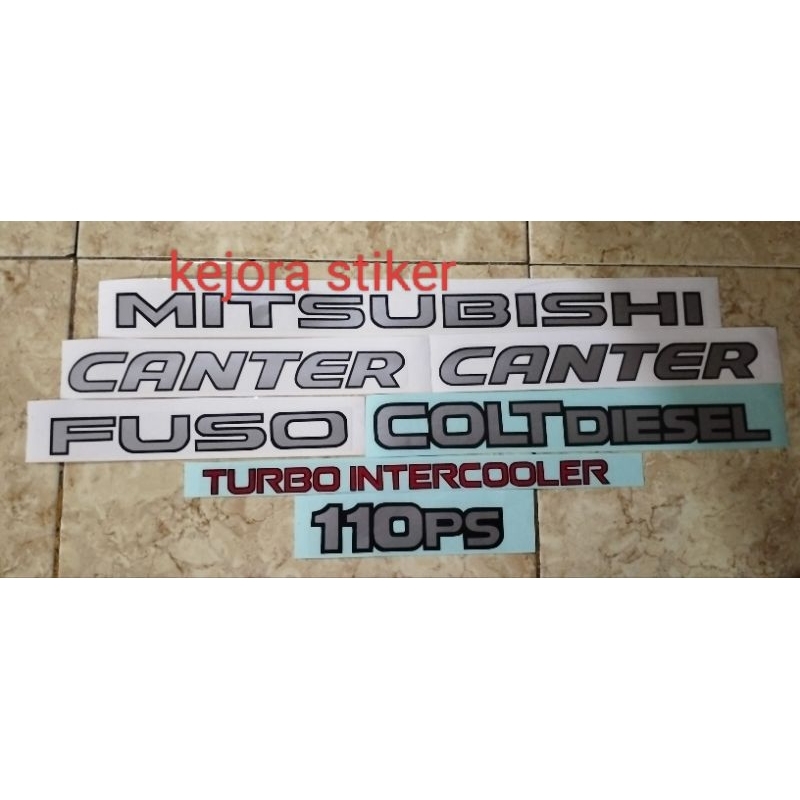 Mitsubishi CANTER FUSO 110PS car sticker | Shopee Malaysia