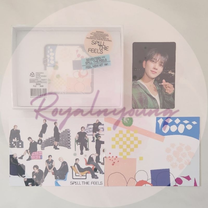 Photocard PC SEVENTEEN SVT SPILL THE FEELS FEEL NEW KIT Ver. Joshua ...