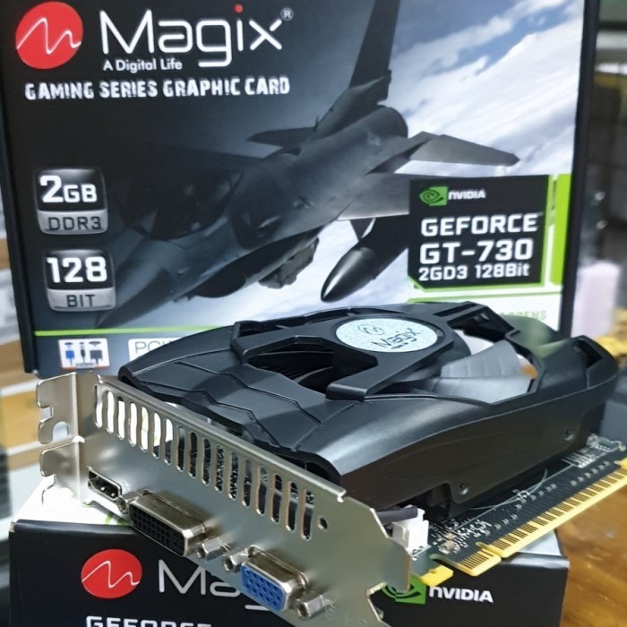 Vga NVIDIA GeForce GT730 Magix Original DDR3 2GB Saves Electricity ...