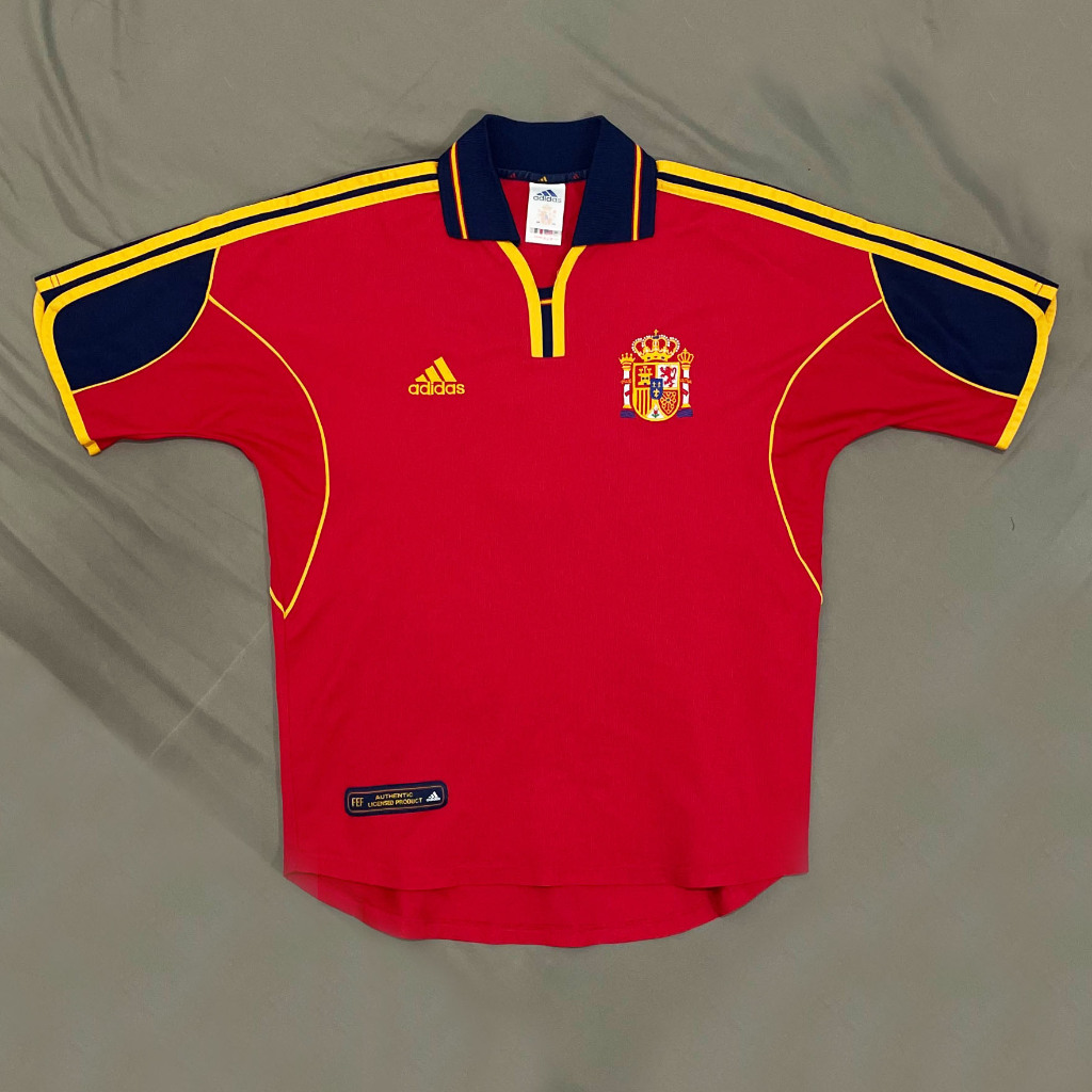 Original Adidas Spain Home Kit 2000 Vintage Football Jersey | Shopee ...