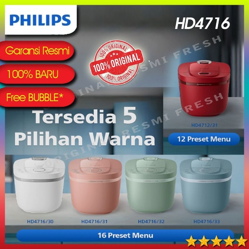 Philips Digital Rice Cooker Magic Com HD4712 HD4716 | Shopee Malaysia