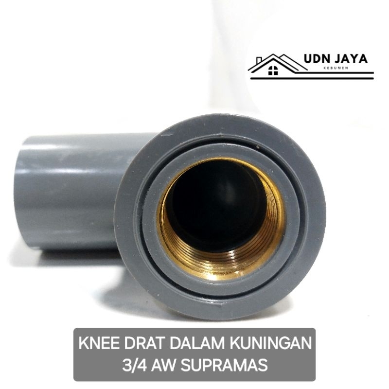 Pvc ELBOW P1PA CONNECTION FOR L DRAT IN BRASS 3/4 INCH SUPRAMAS BRAND ...