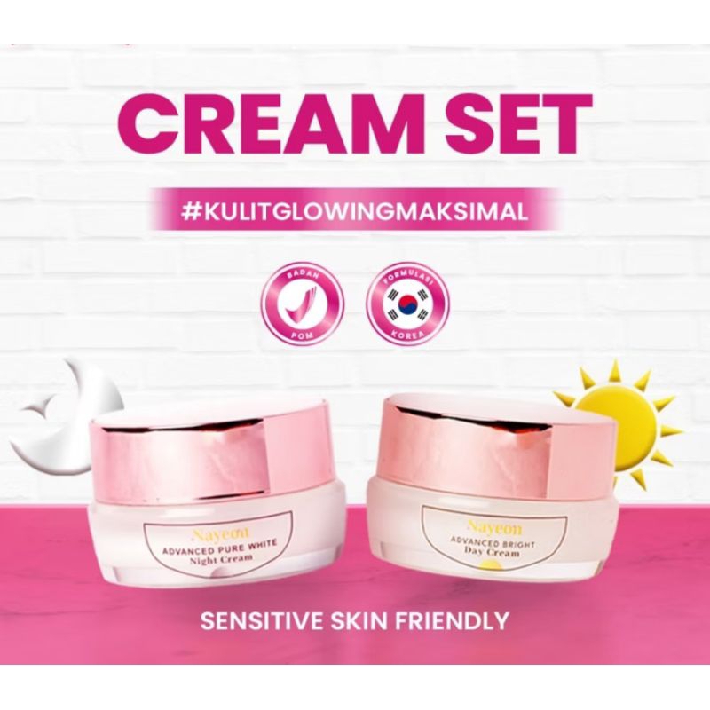 Nayeon Advance Bright Day Cream & Pure-White Night Cream 15gr | Shopee ...
