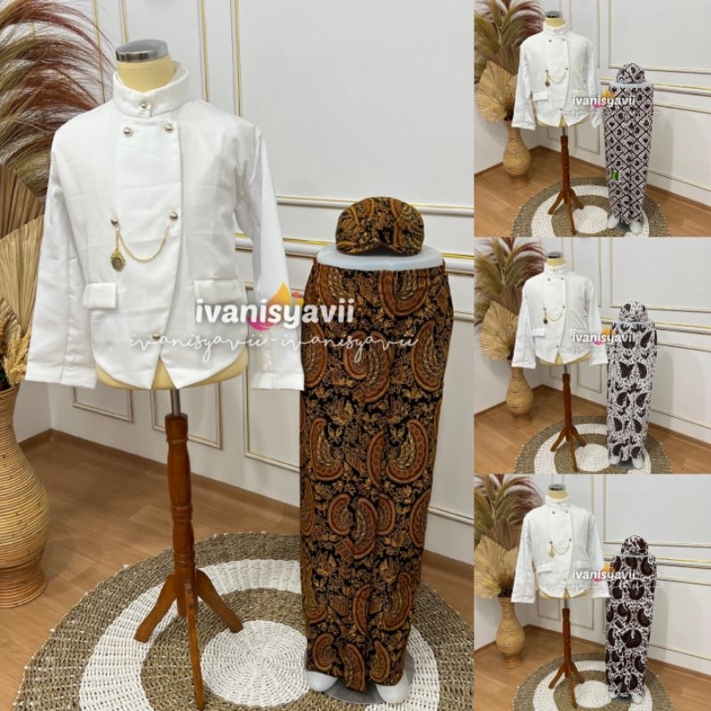 PUTIH (1 Set Boy) Traditional Javanese Clothes - Traditional / Beskap ...