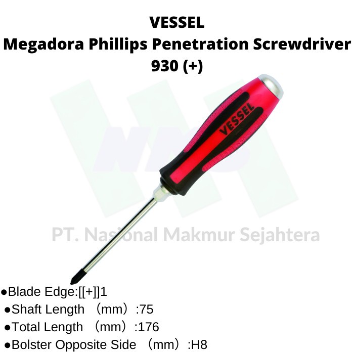 Trusco 124-315 VESSEL Megadora Penetrating Screwdriver 930 Screwdriver ...