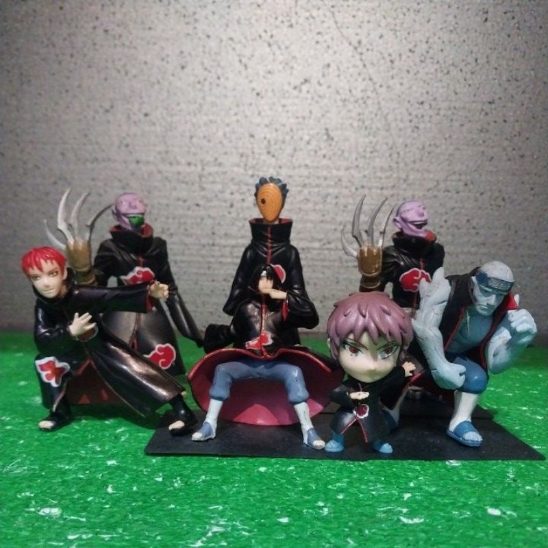 Naruto shippuden Action Figure Set Akatsuki contains 7 pcs (No Brand ...