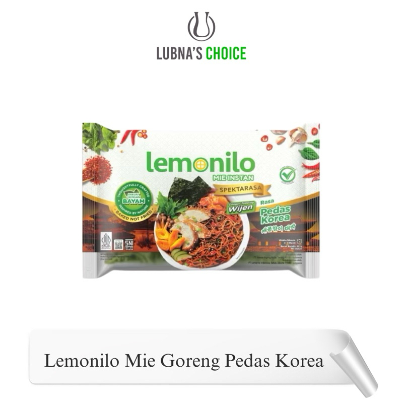 Lemonilo Korean Spicy Instant Noodles, Healthy Low Calorie Korean ...