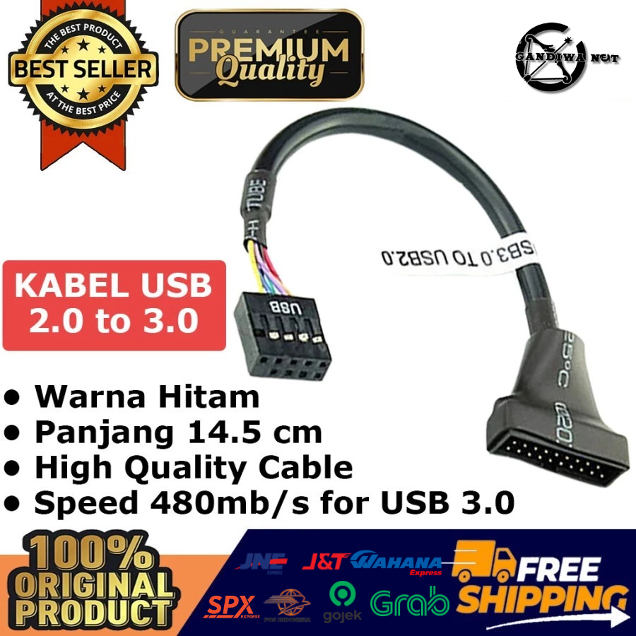 Usb 2.0 Converter Cable 9 Pin To 3.0 20 Pin USB Motherboard Converter ...