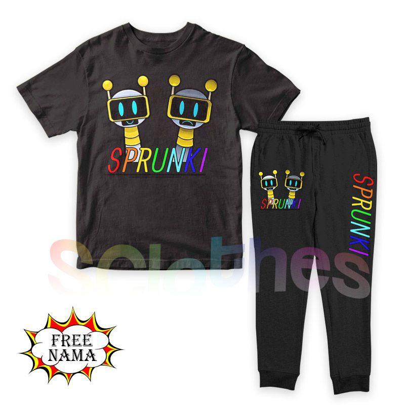Fun BOT Horror Version SPRUNKI INCREDIBOX Children's Suit T-shirt ...