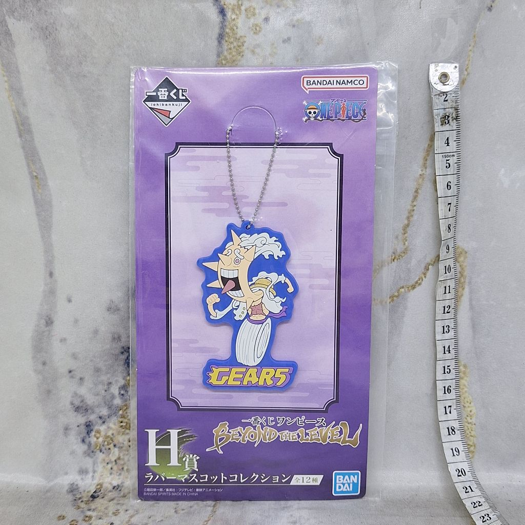 GANTUNGAN One Piece Luffy Gear 5 Run Rubber Keychain Ichiban Kuji H ...