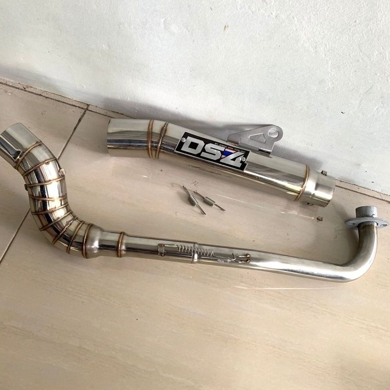 Tambutso 1set motorcycle exhaust pipe DS4 screen type open spec for xrm ...