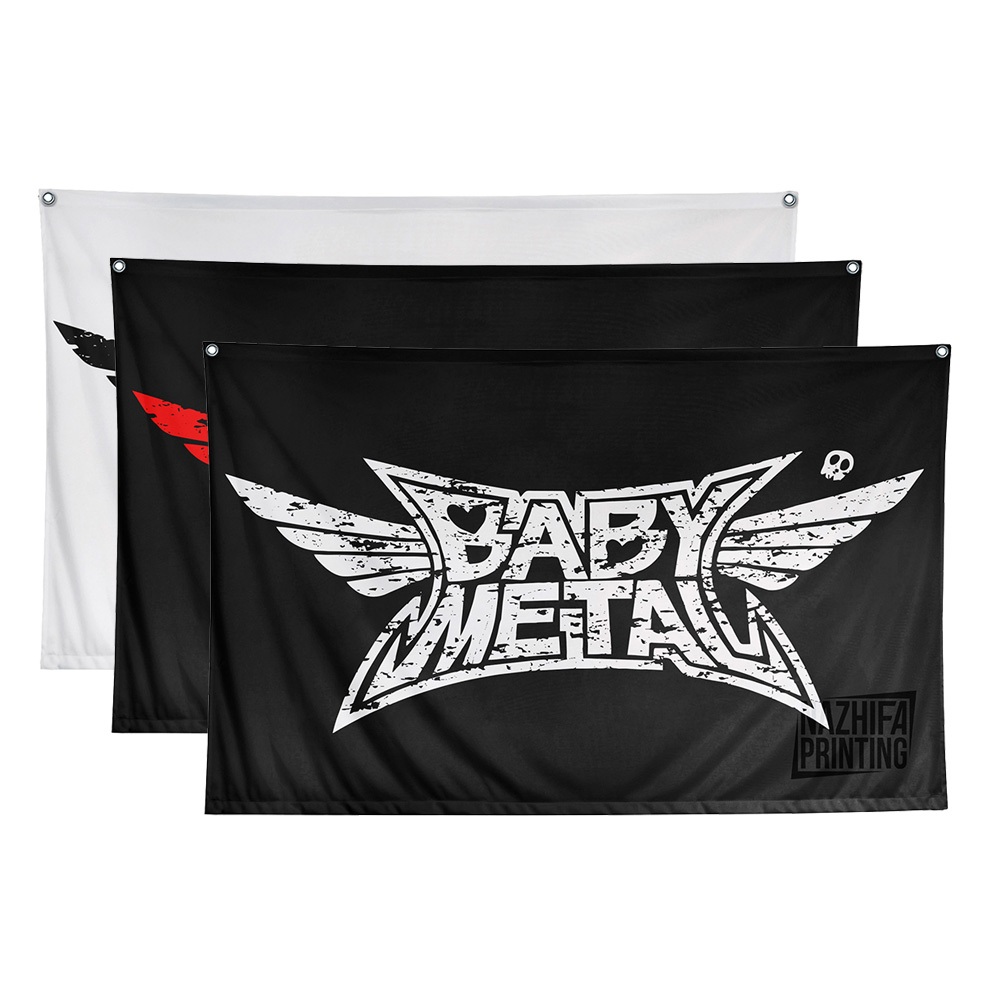 Nazhifa Printing - Baby Metal Band Flag Poster, BabyMetal, Wall display ...