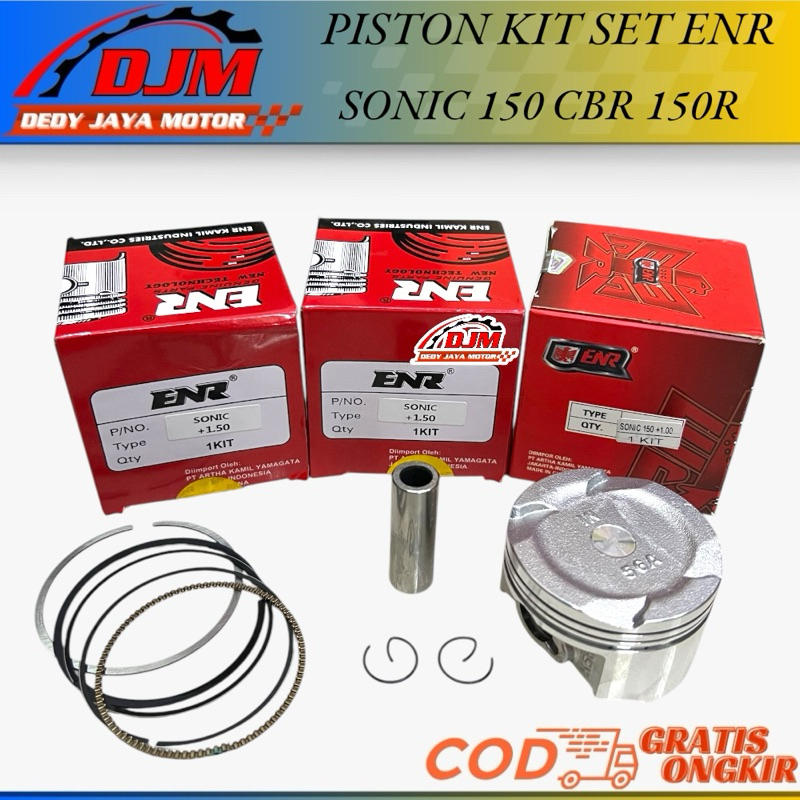 Piston Kit Honda Sonic 150R New LED original ENR Piston Set Sonic 150R ...