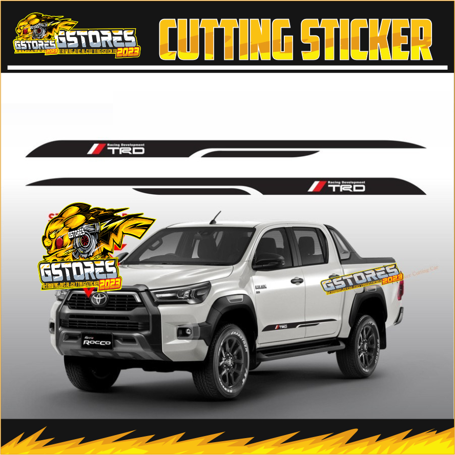 Hilux CAR LIST STICKER TRD TOYOTA HILUX STICKER CAR DOOR LIST STICKER ...
