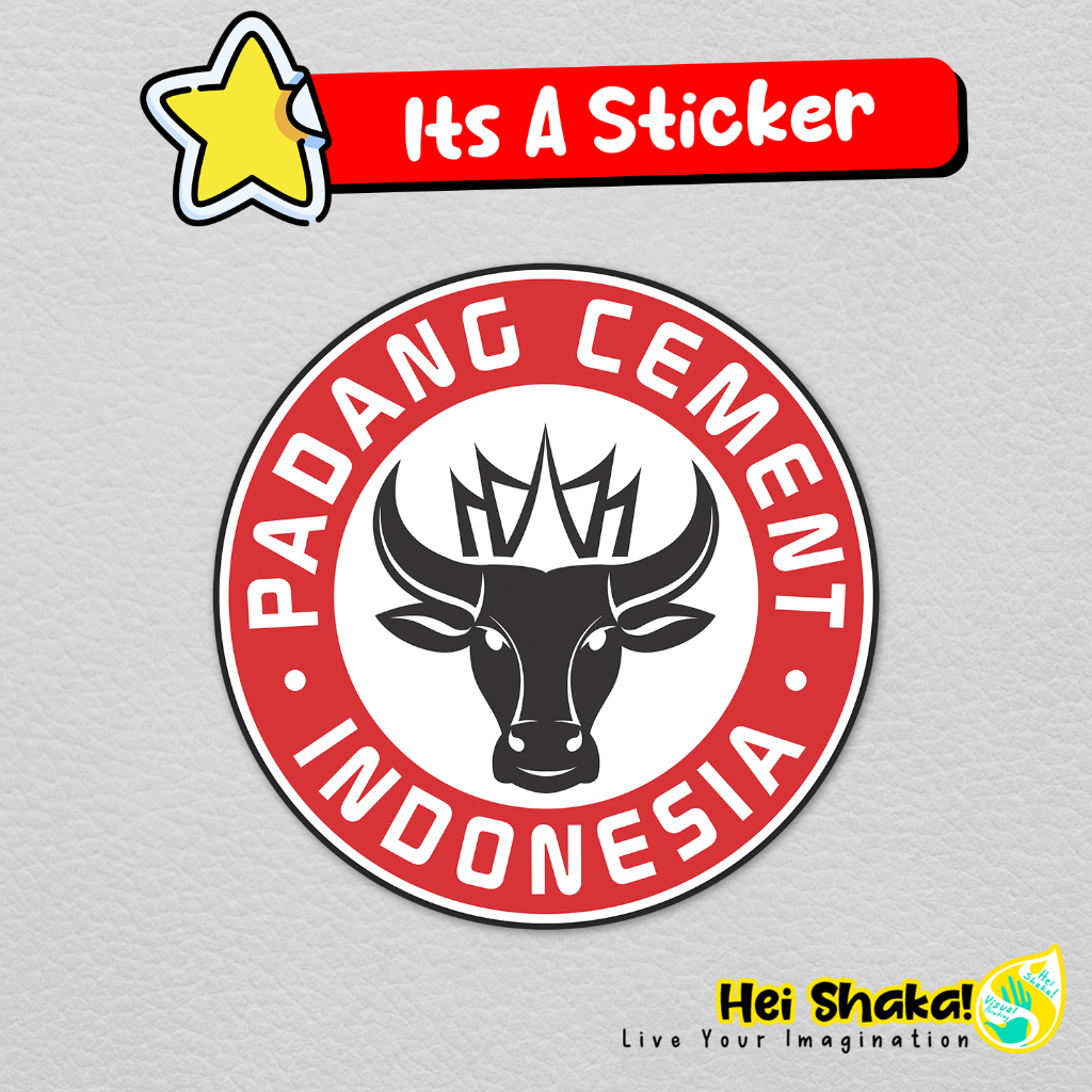 Padang Cement Indonesia Sticker Padang Cement Sticker Waterproof Vinyl ...