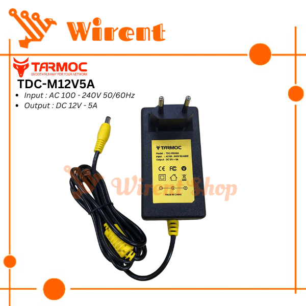 Tarmoc TDC-M12V5A | Switching Adapter 12V 5A | 12 Volt 5 Ampere Power ...