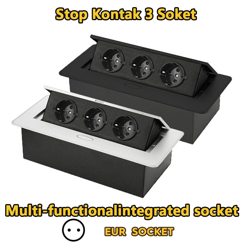 3-planted Meeting Table Socket pop-up Socket 3 Holes Desktop Embedded ...