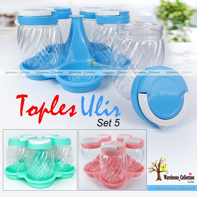 Screw Jar set contains 4 AND 5+ Delipack Tonam Flower Tray // Pastry ...